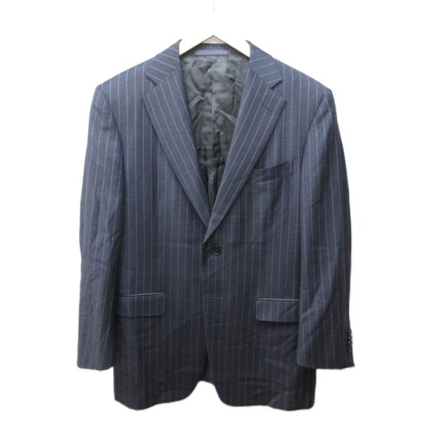 エルメネジルドゼニア Ermenegildo Zegna TROFEO トロフェオ ストライプ テーラードジャケット ブレザー 2B グレー 46約L IBO85【ブランド】エルメネジルドゼニア Ermenegildo Zegna【表記サイ...