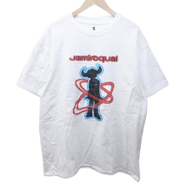 インソニアプロジェクト INSONNIA PROJECTS × ジャミロクワイ Jamiro quai 2022 バンドTシャツ カットソー プリント 3 約L 白 ホワイト 0131 メンズ【表記サイズ】3（日本サイズ約L)【実寸サイズ】...