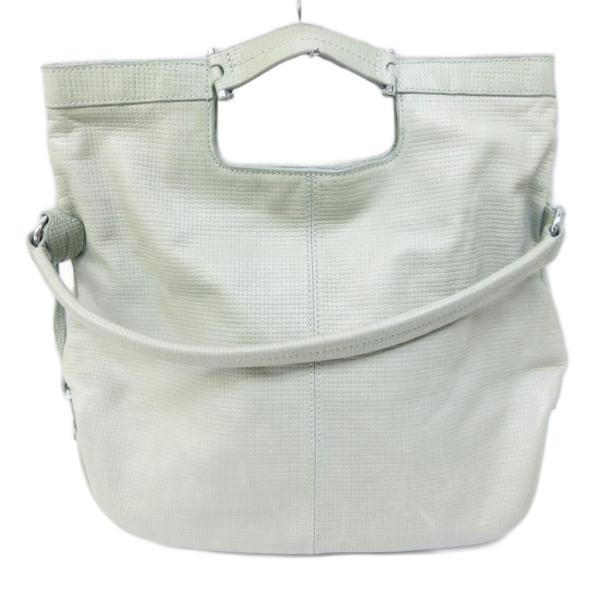 ブリー BREE トートバッグ ショルダーバッグ 2WAY レザー 型押し チャーム付 ライトグリーン 系 IBO87 0126 レディース【ブランド】ブリー BREE【表記サイズ】--【実寸サイズ】持ち手の長さ：12cm　ヨコ：最大幅 約...