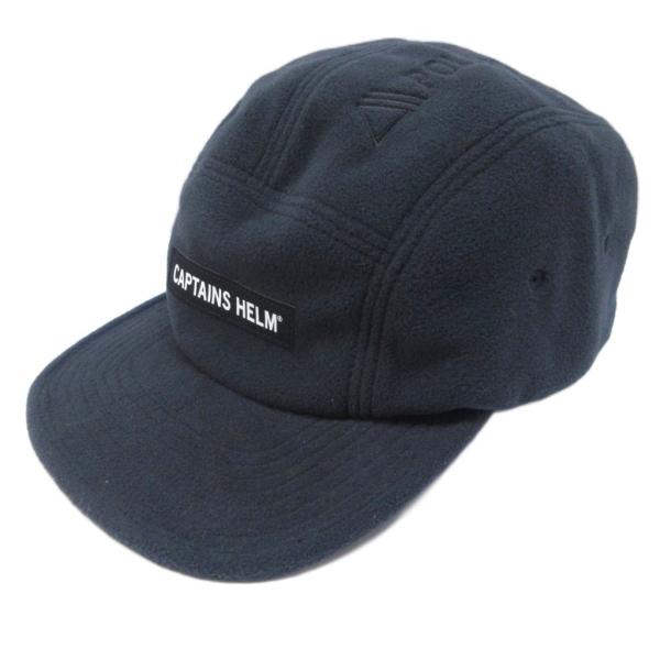 キャプテンズヘルム CAPTAINS HELM 美品 キャップ 帽子 ポーラテック ロゴ パッチ 刺繍 フリース地 黒 ブラック IBO87 0123 メンズ【ブランド】キャプテンズヘルム CAPTAINS HELM【表記サイズ】--【実寸...