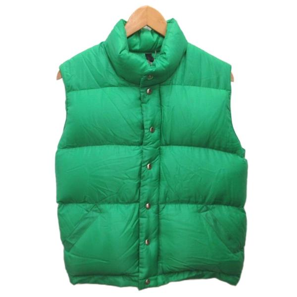 クレセントダウンワークス Crescent Down Works ダウンベスト ジレ グースダウン100% ナイロン S 緑 グリーン IBO87 メンズ【ブランド】クレセントダウンワークス Crescent Down Works【表記サイ...
