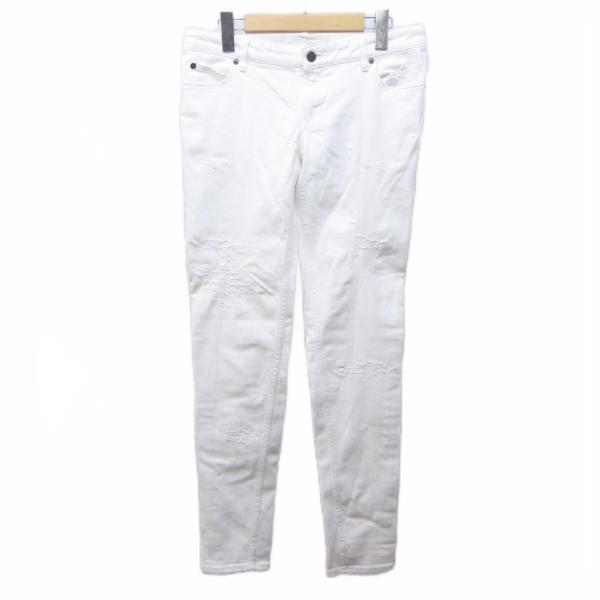 ルシアンペラフィネ LUCIEN PELLAT-FINET デニムパンツ ジーンズ リペア加工 ダメージ スカル ステッチ ストレッチ 27 白 IBO89【ブランド】ルシアンペラフィネ LUCIEN PELLAT-FINET【表記サイズ】...