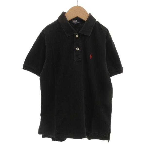 ポロ バイ ラルフローレン Polo by Ralph Lauren ポロシャツ 130 黒 ブラック 無地 半袖 ロゴ刺繍 /HW ■GY09 キッズ【ブランド】ポロ バイ ラルフローレン Polo by Ralph Lauren【表記サ...