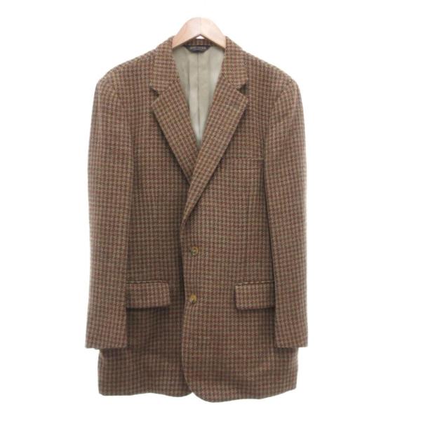 SIDNEY WINSTON by Chipp テーラードジャケット ブレザー ウール 100-88-180 レッド系 TOLLEGNO生地 チェック柄 ノッチドラペル /NL【表記サイズ】100-88-180【実寸サイズ】肩幅：47cm　...