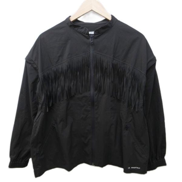 F/CE. エフシーイー PERTEX WATERPROOF FRINGE 2WAY JACKET フリンジ ジャケット ブルゾン ベスト S 黒 ブラック 0426 メンズ【表記サイズ】S【実寸サイズ】肩幅：62cm　身幅：64cm　着丈...