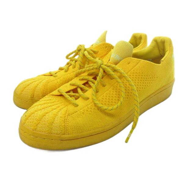 アディダス adidas Superstar Primeknit HUMAN RACE Pharrell スニーカー 丸紐 黄色 イエロー JP28 /HW IBO95 メンズ【ブランド】アディダス adidas【表記サイズ】JP28【実寸...