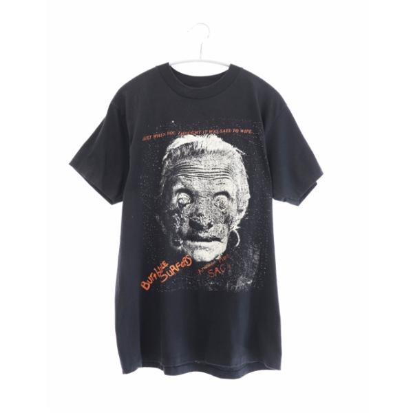 ヴィンテージ VINTAGE 80s BUTTHOLE SURFERS バットホール サーファーズ Psychic Powerless Another Man's Sac グラフィック プリント Tシャツ 半袖 L 黒【ブランド】ヴィンテー...