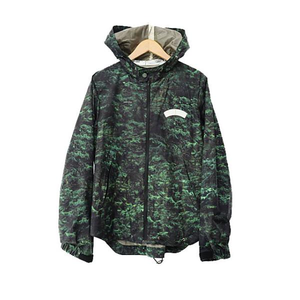 アンダーカバー UNDERCOVER 10SS Less but Better期 WINDSTOPPER ウインドストッパー フォレスト柄 ナイロン ジャケット E4209 2 グリーン ブラック☆AA★250303【ブランド】アンダーカバ...