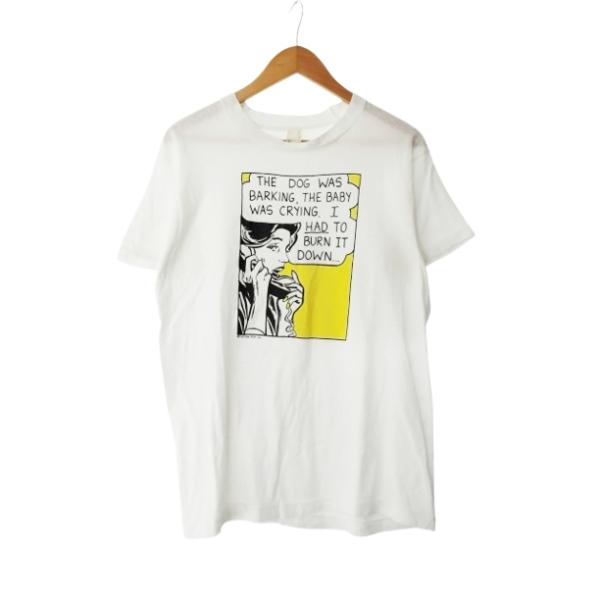 ヴィンテージ VINTAGE 80s Roy Lichtenstein FLYING FISH L.A. ロイ リキテンスタイン フライング フィシュ ロサンゼルス 半袖 Tシャツ 白 ホワイト 250517【ブランド】ヴィンテージ VIN...
