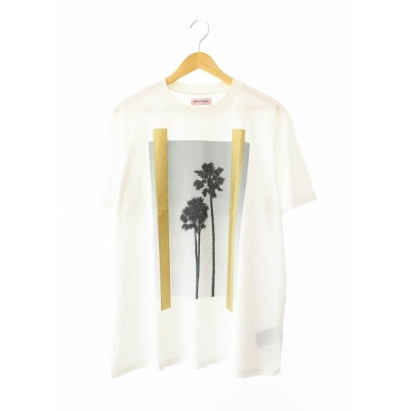 パームエンジェルス PALM ANGELS Palm Tree Tee パームツリー ヤシの木 プリント Tシャツ 半袖 L 白 ホワイト ブランド古着ベクトル中古☆AA★250720 メンズ【ブランド】パームエンジェルス PALM ANG...