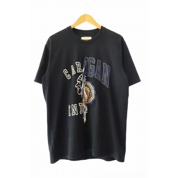 ダブレット doublet 16AW double faced embroidery t-shirt 刺繍 フリンジ 半袖Tシャツ 16AW12CS52 黒 ブラック ブランド古着ベクトル ☆AA★ 250827【ブランド】ダブレット do...