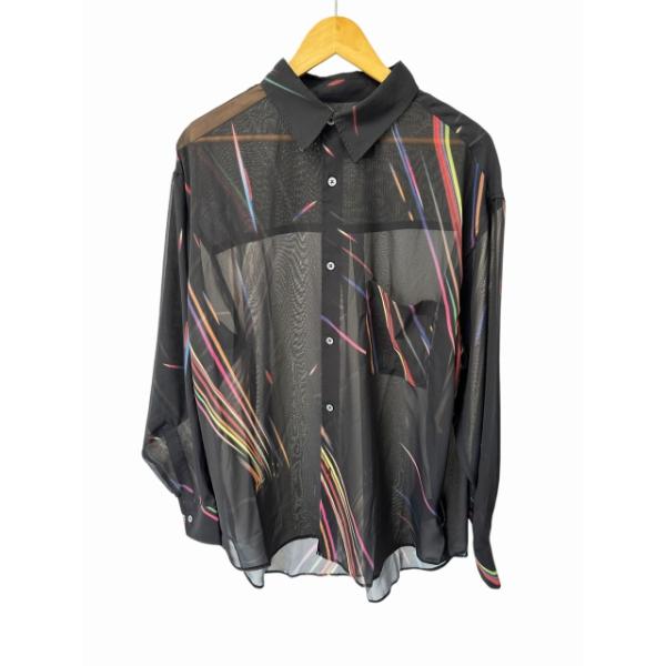 Abyssea アビセア Neon see-through shirts ネオン シースルー 長袖 シャツ ABY-0021 2 マルチカラー ブランド古着ベクトル 中古●260223 メンズ【表記サイズ】2※実寸サイズを記載しておりますの...