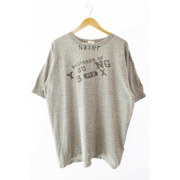 セントマイケル SAINTMICHAEL × BerBerJin ベルベルジン 25SS BJ_SS YOUNG TEE ロゴ 半袖Tシャツ SM-HR8-0000-C37 L グレー【ブランド】セントマイケル SAINTMICHAEL【表...