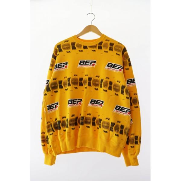 ブラックアイパッチ THE BLACK EYE PATCH BEP Jeans Tire Bordered Crewsweat ジーンズ タイヤ ボーダード クルー スウェット トレーナー M オレンジ 251004【ブランド】ブラックアイ...
