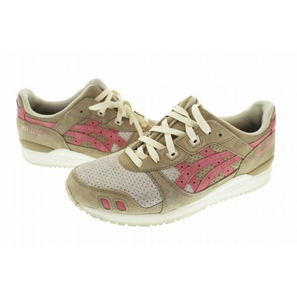 アシックス asics GEL-LYTE 3 OG KADOMATSU ゲル ライト カドマツ 1201A164-200 28 ベージュ ピンク ブランド古着ベクトル 中古▲■260304 メンズ【ブランド】アシックス asics【表記サイ...