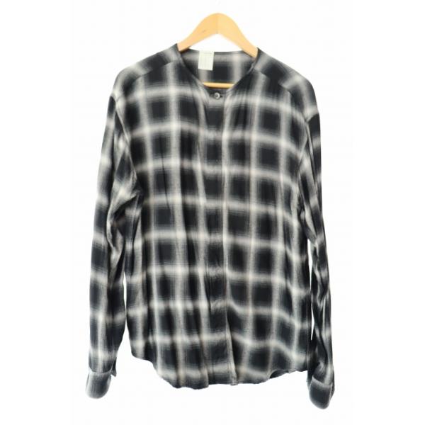 ミスターハリウッド N.HOOLYWOOD クルーネック チェック 長袖 シャツ 181-SH12-004pieces 36 黒 ブラック ブランド古着ベクトル 中古260130 メンズ【ブランド】ミスターハリウッド N.HOOLYWOOD...