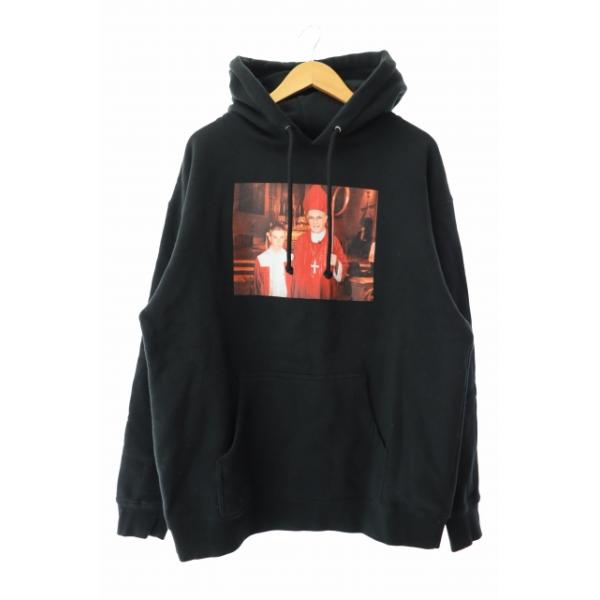 Paradis3 パラダイス Aidan and Pope Hoodie プリント プルオーバー フーディー パーカー L 黒 ブラック ブランド古着ベクトル 中古●251227 メンズ【表記サイズ】LARGE※実寸サイズを記載しております...