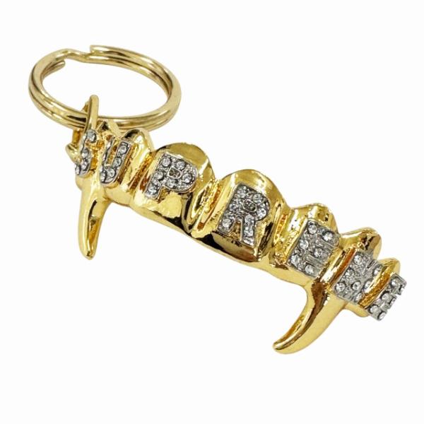 シュプリーム SUPREME 19SS Fronts Keychain ラインストーン ロゴ フロント キーチェーン キーホルダー 金 ゴールド ブランド古着ベクトル 中古☆AA★▲【ブランド】シュプリーム SUPREME【実寸サイズ】ヨコ...