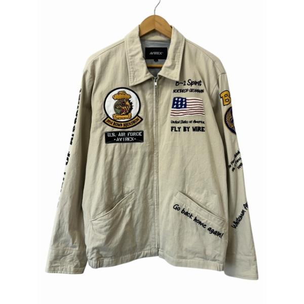 アヴィレックス AVIREX U.S.A.F. B-2 JACKET Lサイズ 6102143 ミリタリー ジップアップ ジャケット ベージュ ブランド古着ベクトル ● 260204 メンズ【ブランド】アヴィレックス AVIREX【表記サイ...