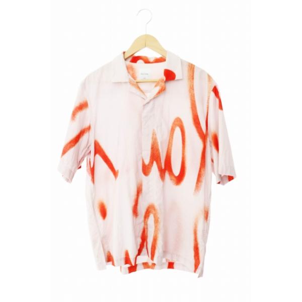 ポールスミス PAUL SMITH Spray Logo スプレー ロゴ オープンカラー 半袖 シャツ 113314 L マルチカラー ブランド古着ベクトル 中古●260304 メンズ【ブランド】ポールスミス PAUL SMITH【表記サイ...