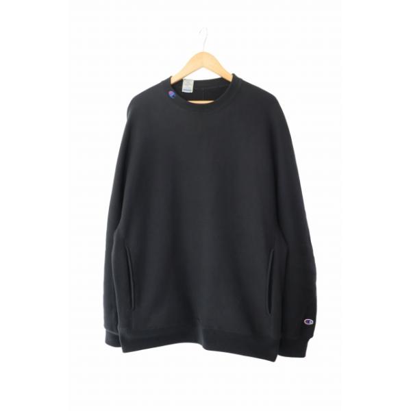 ミスターハリウッド N.HOOLYWOOD ×CHAMPION チャンピオン REVERSE WEAVE リバース ウィーブ クルーネック スウェット トレーナー C8-X017 L 黒 ブラック 260301【ブランド】ミスターハリウッド...