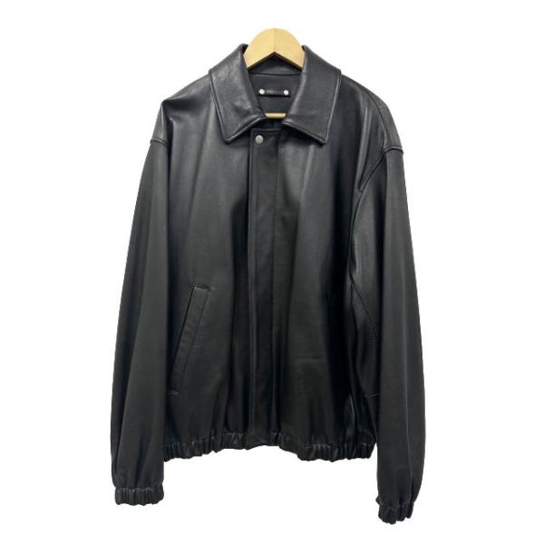 ssstein シュタイン LEATHER ZIP SHORT JACKET シープスキン 羊革 レザー ジップ ショート ジャケット ST1061 M 黒ブラック●■260320 メンズ【表記サイズ】M※実寸サイズを記載しておりますので、...