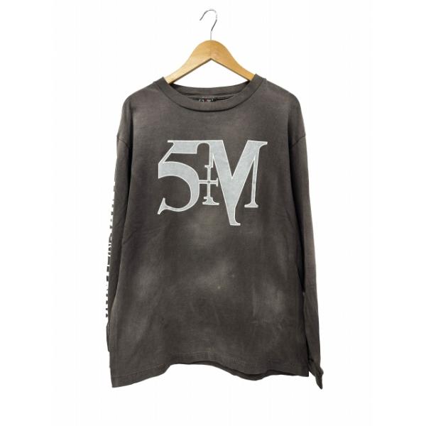 セントマイケル SAINTMICHAEL 21AW STMYES LS TEE プリント 長袖 ロングスリーブ Tシャツ SM-A21-0000-022 M ウォッシュドブラック 260422 メンズ【ブランド】セントマイケル SAINTM...