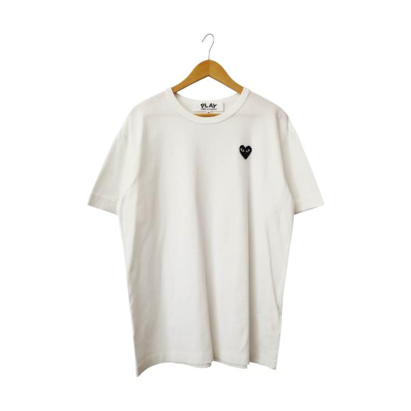 プレイコムデギャルソン PLAY COMME des GARCONS ハート ワッペン 半袖 Tシャツ AZ-T064 XL 白 ホワイト ブランド古着ベクトル 260503 メンズ【ブランド】プレイコムデギャルソン PLAY COMME ...