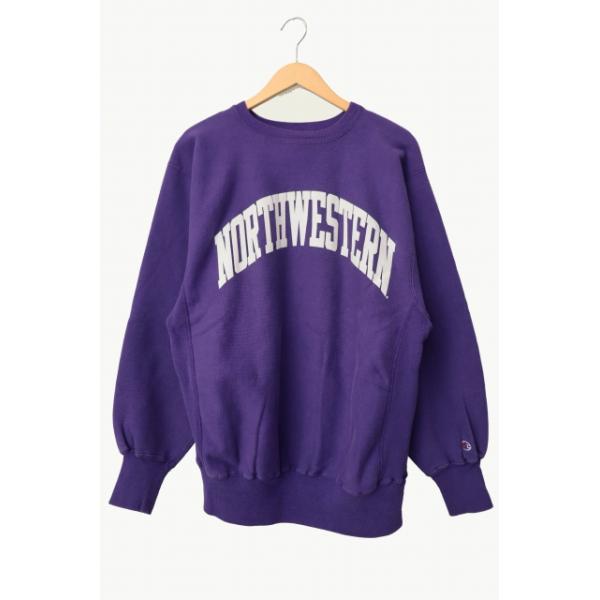 チャンピオン CHAMPION 90s Reverse Weave NORTHWESTERN リバース ウィーブ ノースウェスタン スウェット トレーナー XL 紫 パープル 260506 メンズ【ブランド】チャンピオン CHAMPION【...