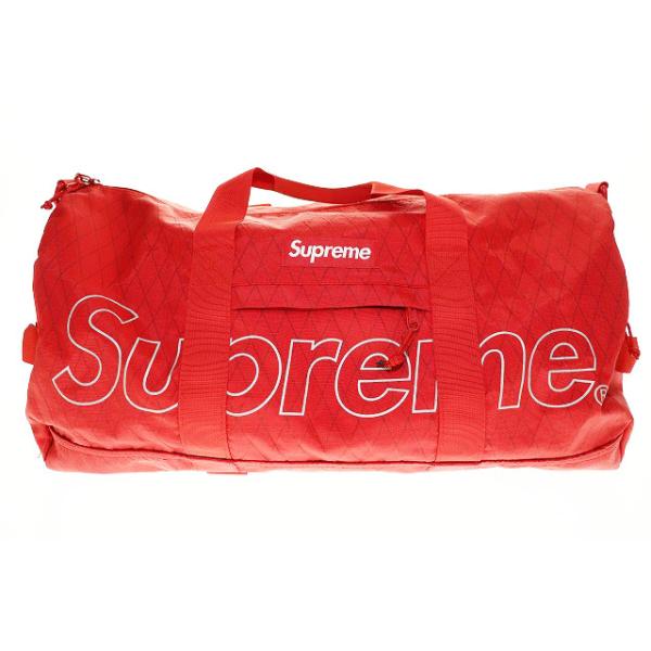 シュプリーム SUPREME 18AW DUFFLE BAG RED ダッフル バッグ ボストン レッド 【ブランド古着ベクトル】●▲250815 メンズ【ブランド】シュプリーム SUPREME【実寸サイズ】持ち手の長さ：42cm　ヨコ：5...
