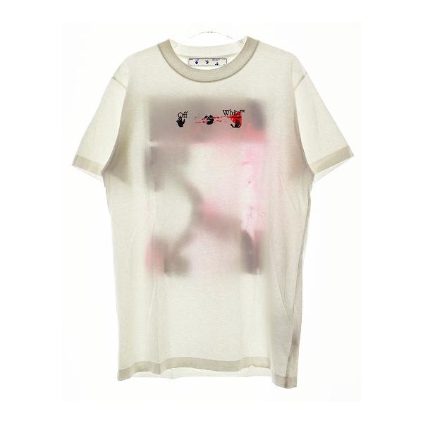 オフホワイト OFF WHITE ACRYLIC ARROW TEE WHITE S OMAA027F21JER017 アクリル アロー ロゴ プリント Tシャツ ホワイト ピンク 半袖 【ブランド古着ベクトル】【ブランド】オフホワイト O...