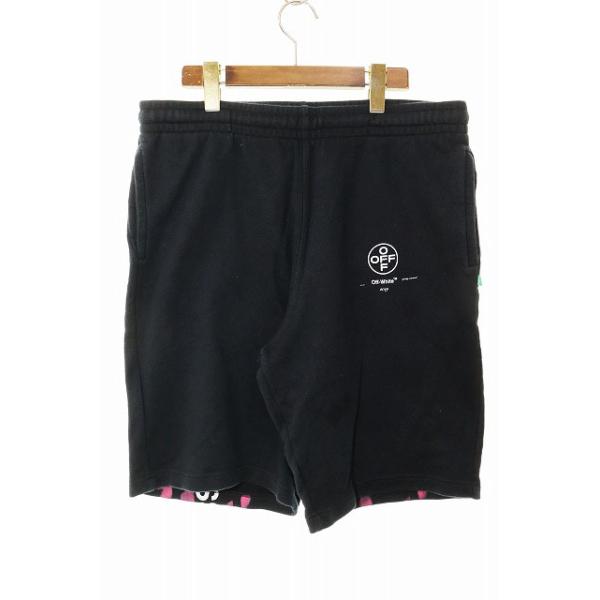 オフホワイト OFF WHITE DIAG STENCIL BLACK L OMCI006R19003015 スウェット ハーフパンツ ブラック 【ブランド古着ベクトル】☆AA★●251010 メンズ【ブランド】オフホワイト OFF WHI...