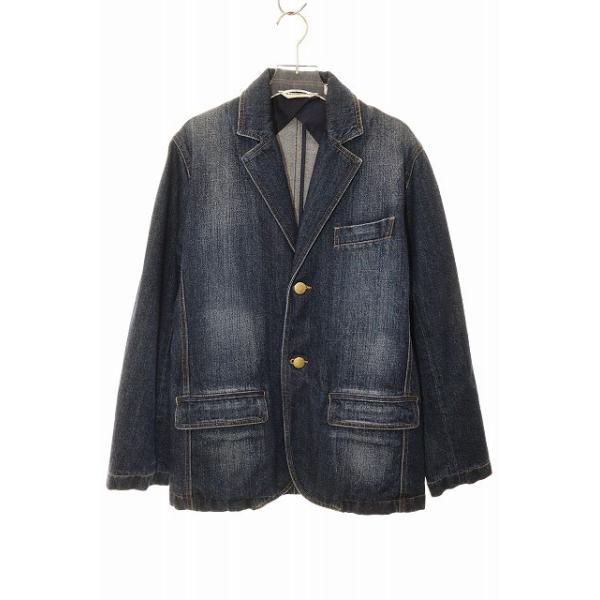 アベイシングエイプ A BATHING APE テーラード デニム ジャケット Sサイズ Gジャン インディゴ 【ブランド古着ベクトル】251011 メンズ【ブランド】アベイシングエイプ A BATHING APE【表記サイズ】S【実寸サイ...