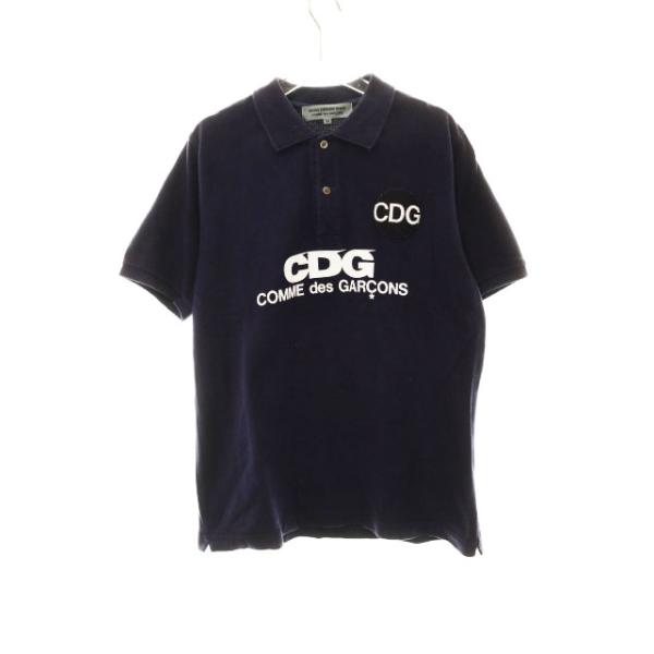 コムデギャルソン COMME des GARCONS GOOD DESIGN SHOP CDG NAVY M IO-T003 ポロ シャツ 半袖 ネイビー ロゴ 【ブランド古着ベクトル】260313 メンズ【ブランド】コムデギャルソン CO...