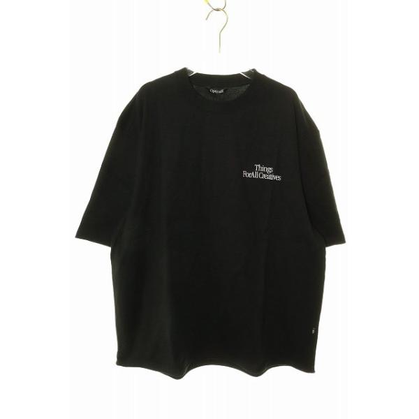 オプトスタフ OPTSTUFF 23AW ロゴ Tシャツ XXL OPT10006 バックプリント 胸元 刺繍 半袖 ブラック 【ブランド古着ベクトル】●■260326 メンズ【表記サイズ】XXL【実寸サイズ】肩幅：55.5cm　身幅：62...