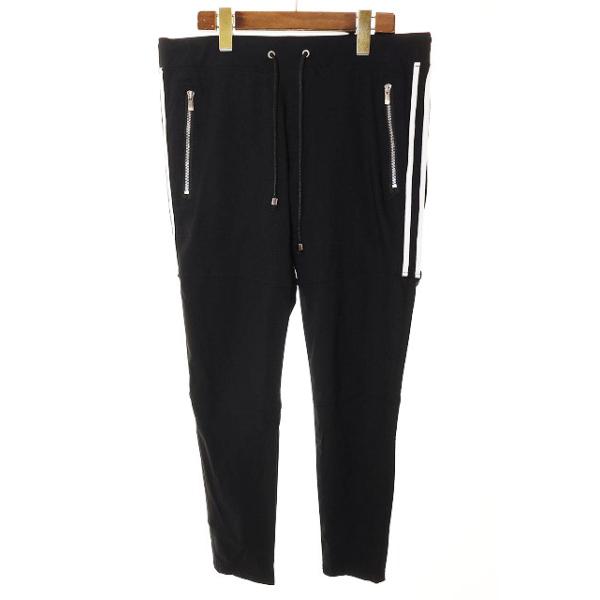 リサウンドクロージング RESOUND CLOTHING Johnson LINE NYLON PT BLACK 3 RC20-ST-009 ライン ナイロン イージーパンツ ブラック ●260110 メンズ【表記サイズ】3【実寸サイズ】ウ...