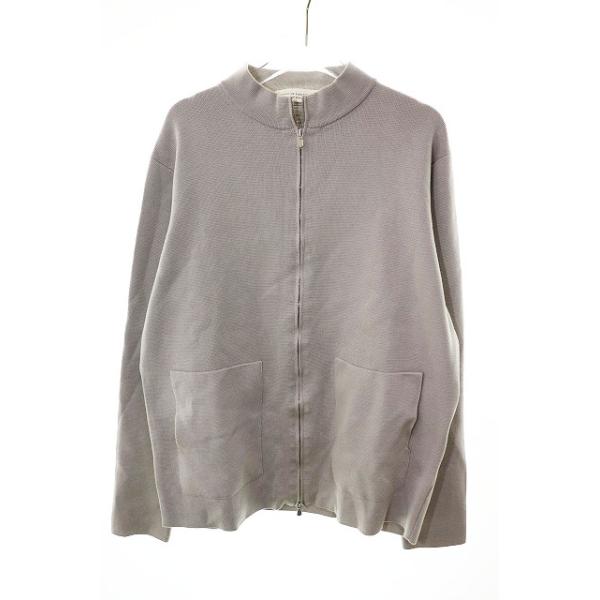 フィリッポ デ ローレンティス FILIPPO DE LAURENTIIS ZIP JKT 52 スタンドカラー ZIP UP ニットブルゾン ライダース型 ベージュ ●260216 メンズ【表記サイズ】52【実寸サイズ】肩幅：38cm　身...