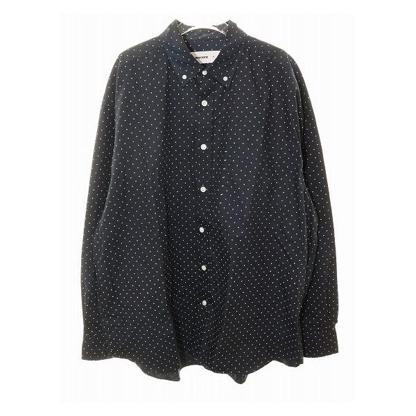エブリワン everyone 24SS DOT BUTTON DOWN SHIRT NAVY XL EV24-SH08 ドット ボタン ダウン シャツ 長袖 ネイビー 【ブランド古着ベクトル】260220【表記サイズ】XL【実寸サイズ】肩幅...