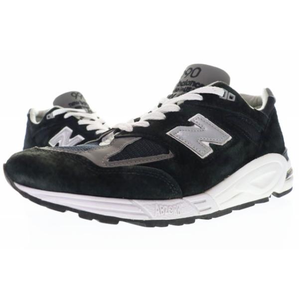 ニューバランス NEW BALANCE 990V2 M990 27.5cm DWIDTH M990BL2 2021年 USA製 スエード ブラック 【ブランド古着ベクトル】 ▲■260224 メンズ【ブランド】ニューバランス NEW BAL...