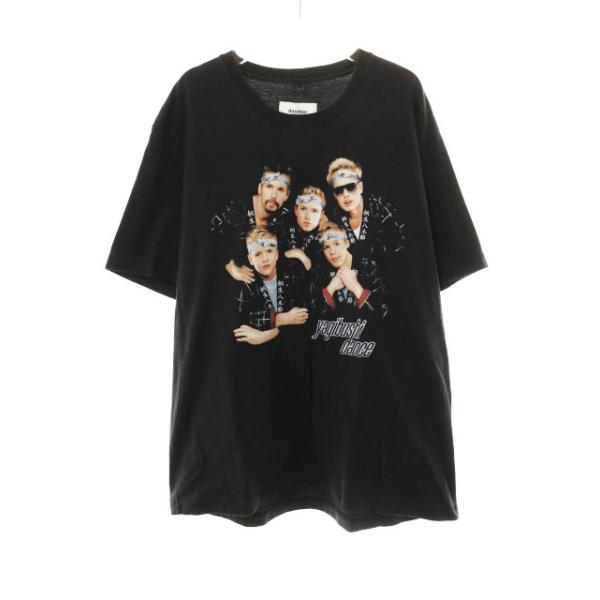 ダブレット doublet × st company YAGIBUSHI KARUTA T-SHIRT BLACK L 八木節 Ｔシャツ 半袖 プリント 【ブランド古着ベクトル】260310 メンズ【ブランド】ダブレット doublet【表...