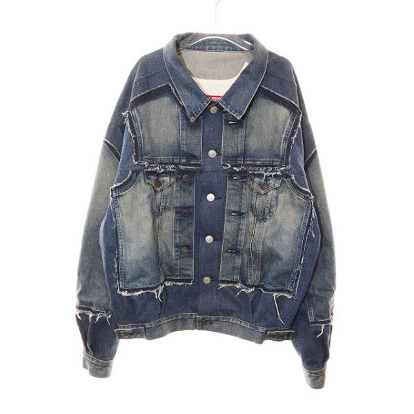 ジュンヤワタナベマン JUNYA WATANABE MAN × Levis DENIM JACKET BLUE XS WO-J207 リーバイス デニム ジャケット Gジャン ブルー 260331 メンズ【ブランド】ジュンヤワタナベマン J...