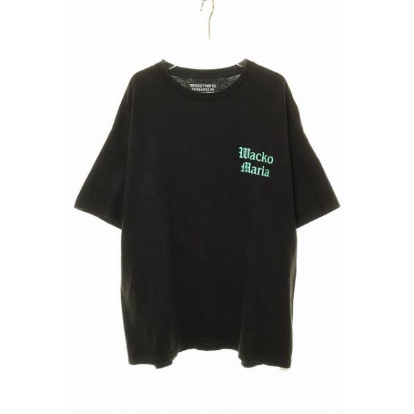 ワコマリア WACKO MARIA WASHED HEAVY WEIGHT CREW NECK T-SHIRT TYPE-2 BLACK XL ヘビーウェイト Tシャツ マリア グラフィック プリント 半袖 260331【ブランド】ワコマリ...