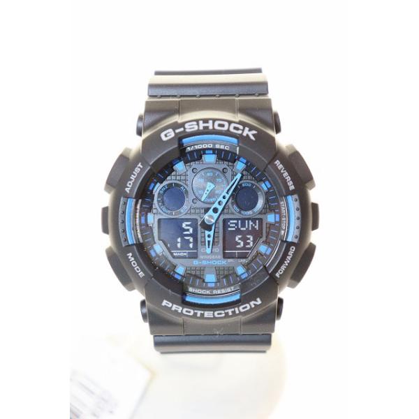 カシオ CASIO ANALOG-DIGITAL GA-100-1A2DR アナログ デジタル クォーツ 腕時計 ブラック ブルー 【ブランド古着ベクトル】▲■260517 メンズ【ブランド】カシオ CASIO【実寸サイズ】バンド幅：2cm...