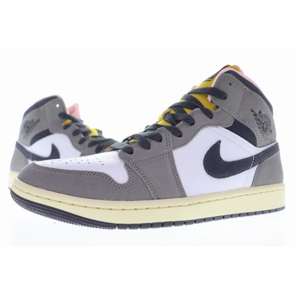 ナイキ NIKE AIR JORDAN 1 MID WHITE GREY CAVE STONE 27.5cm HQ2011-100 AJ1 エアジョーダン ミッド ホワイト グレー ケーブ ストーン ▲■260519【ブランド】ナイキ NI...