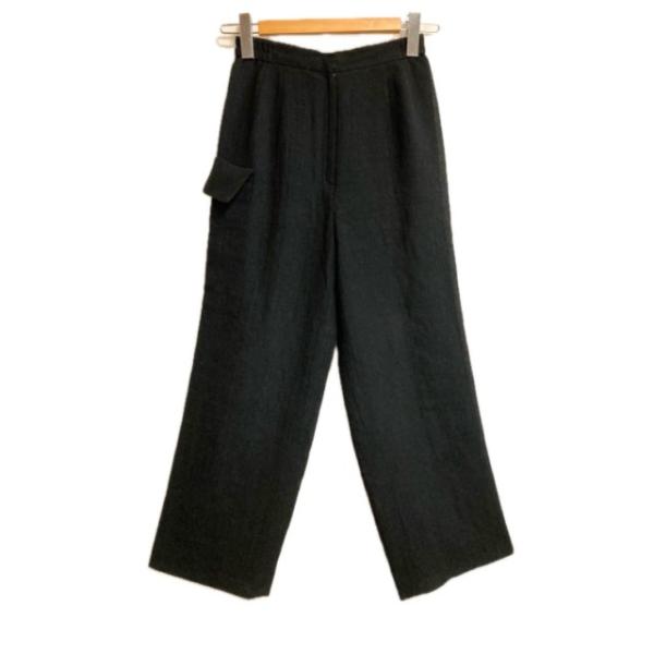 センソユニコ Senso unico パンツ フラップポケット 40 ブラック 黒 ボトムス レディース【ブランド】センソユニコ Senso unico【表記サイズ】40【実寸サイズ】ウエスト：58cm　もも幅：28cm　裾幅：25.5cm...