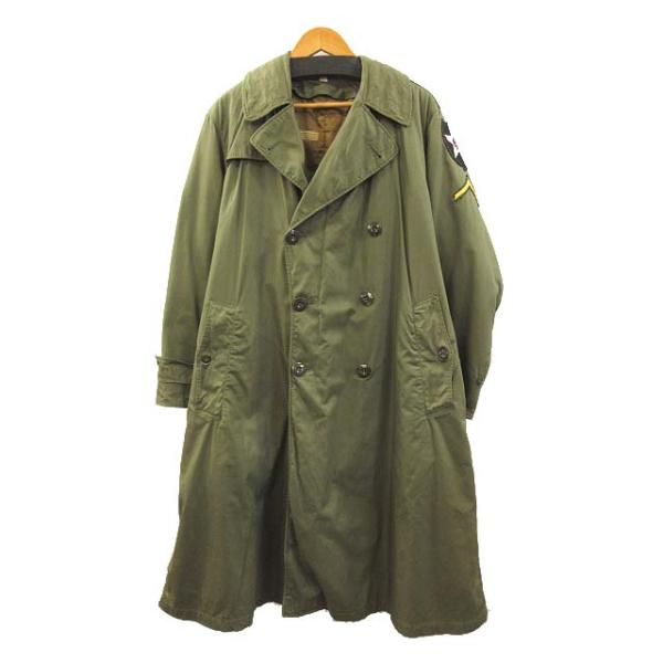 ヴィンテージ VINTAGE U.S.ARMY M-1945 40s オーバーコート トレンチコート ライナー付 将校用 オリーブ 38R メンズ【ブランド】ヴィンテージ VINTAGE【表記サイズ】38R【実寸サイズ】肩幅：48.5cm　...