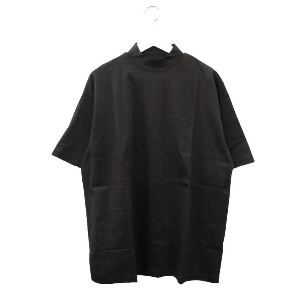 JUHA ユハ SUPERIOR PIMA COTTON MOCK-NECK TEE 10170606 モックネック Tシャツ 4 ブラック カットソー 無地 トップス メンズ【表記サイズ】4【実寸サイズ】肩幅：55cm　身幅：60cm　着...
