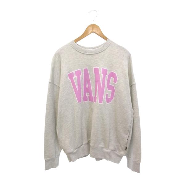 バンズ VANS W wrong Fisheye Logo C SWT スウェットクルー M グレー系 ピンク トレーナー 長袖 トップス レディース【ブランド】バンズ VANS【表記サイズ】M【実寸サイズ】肩幅：約66cm　身幅：約60c...