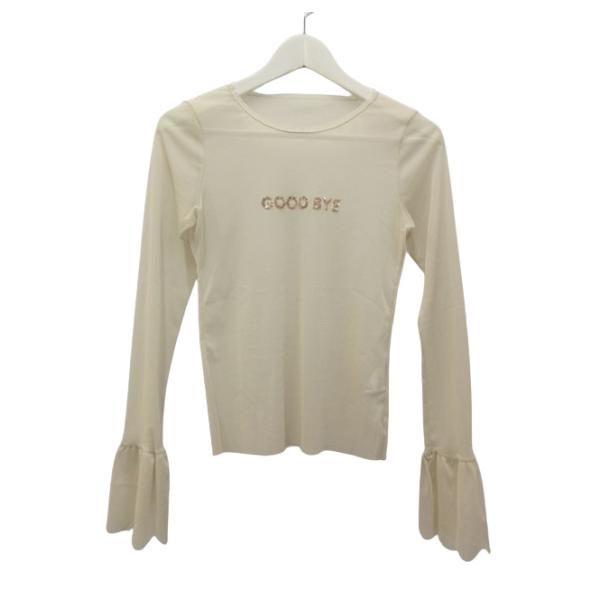 トゥ エ モン トレゾア Tu es mon TRESOR チュールベルスリーブカットソー 長袖 透け感 ベージュ 1 S スパンコール トップス レディース【ブランド】トゥ エ モン トレゾア Tu es mon TRESOR【表記サイズ...