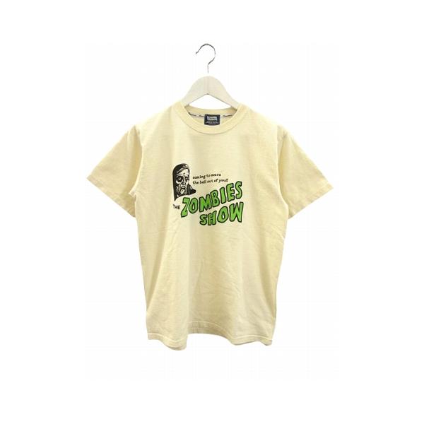 フェローズ PHERROWS PHERROW'S プリントTシャツ 半袖 ZOMBIES SHOW アイボリー 38 メンズ【ブランド】フェローズ PHERROWS PHERROW'S【表記サイズ】38【実寸サイズ】肩幅：42cm　身幅：4...